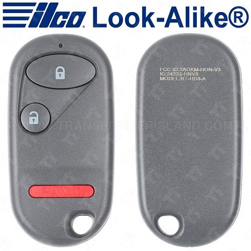 Ilco Honda Keyless Entry Remote 3B -Replaces OUCG8D-344H-A - RKE-HON ...